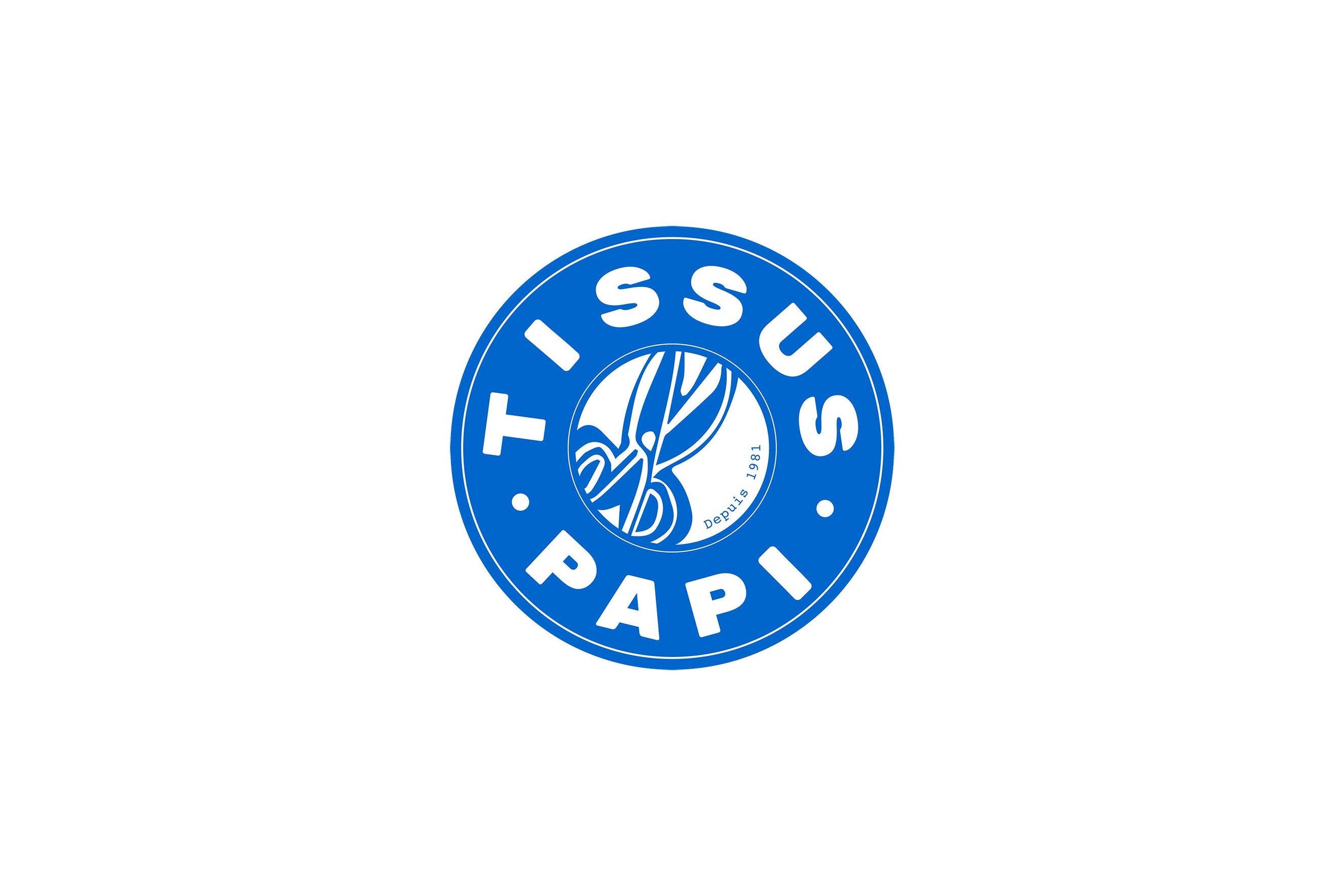 Le nouveau logo de Tissus Papi et TissusPapi.com