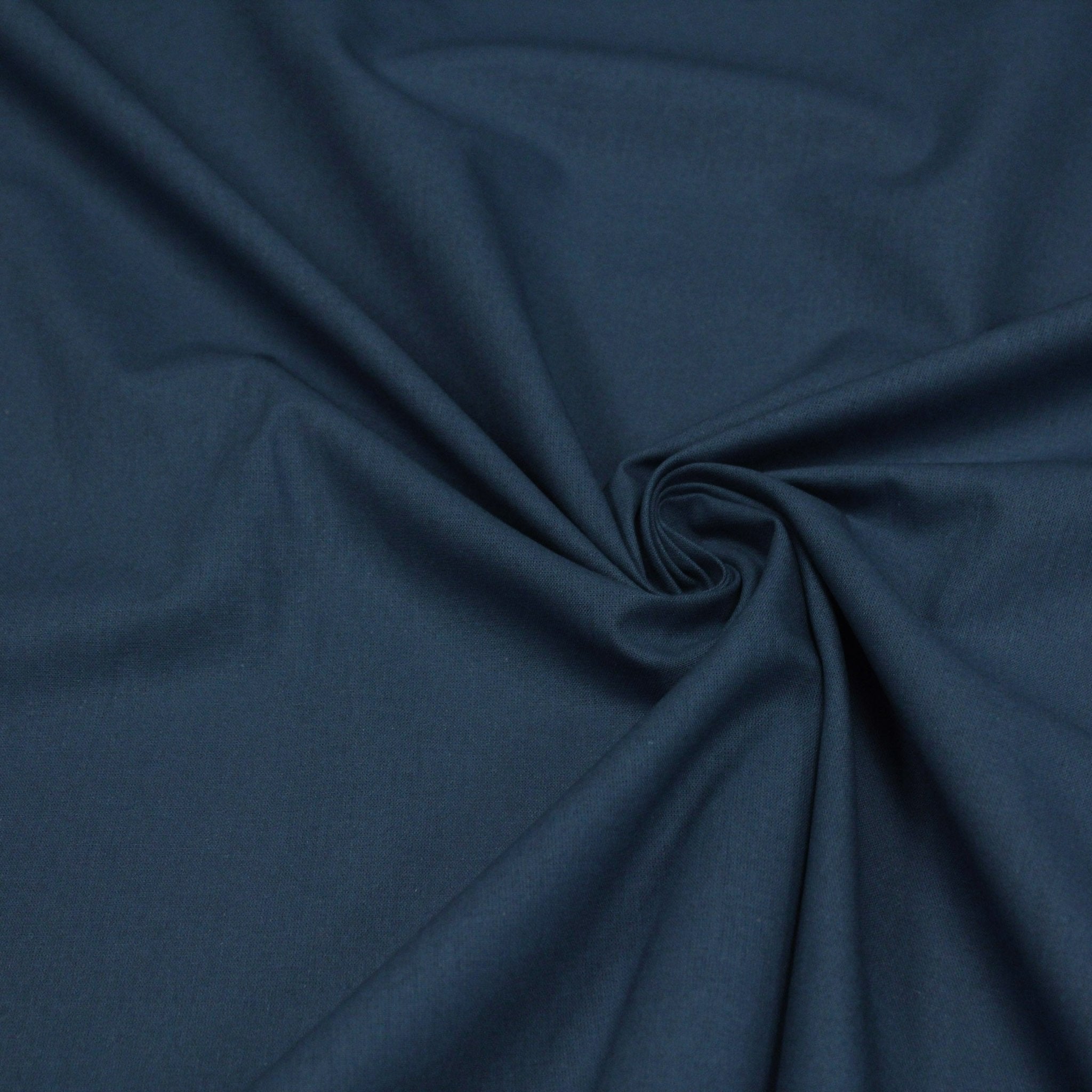 Tissu de coton uni bleu moussaillon - Oeko-Tex® — Tissus Papi