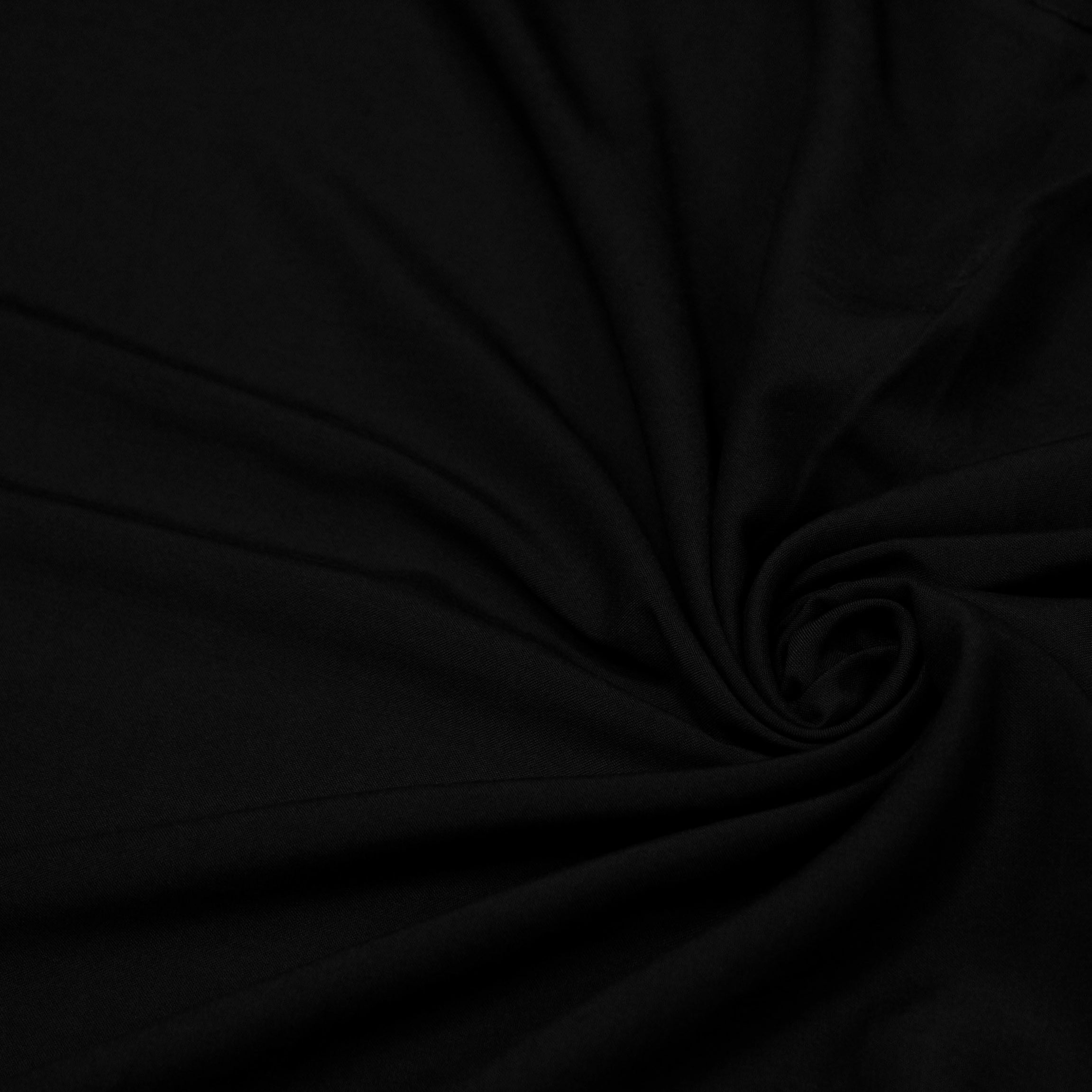 Tissu Polycoton noir uni — TissusPapi.com